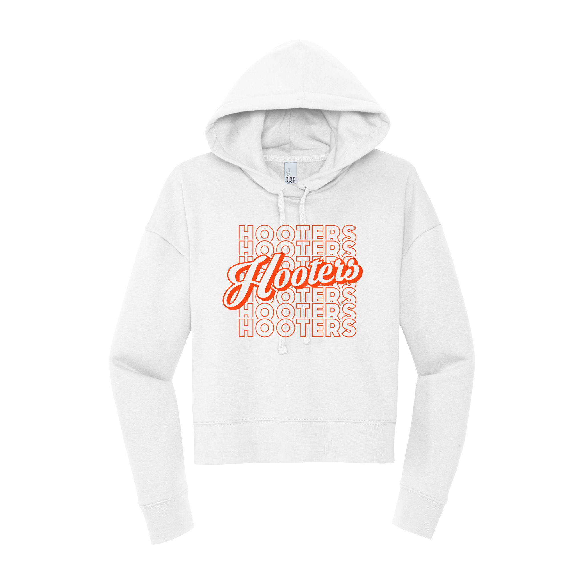 Ladies Long Crop Stacked Hoodie | Hooters Online Store